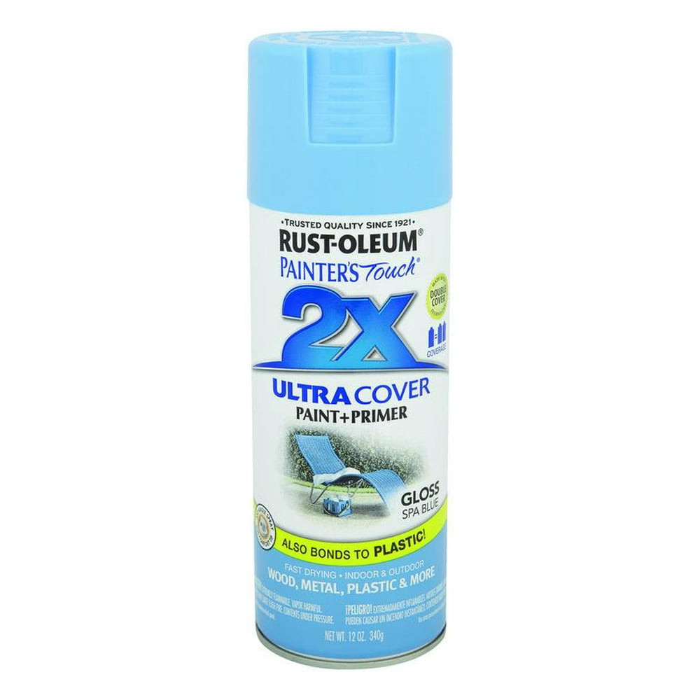 Rust-Oleum Painter'S Touch Ultra Cover Gloss Spa Blue Spray Paint 12 Oz ...