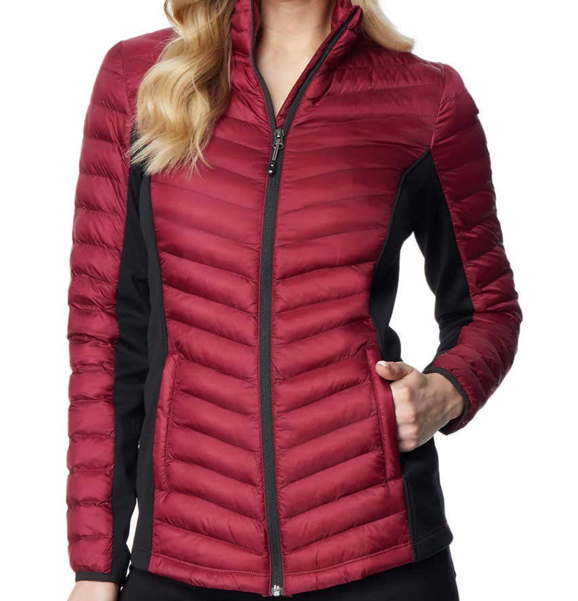 32 DEGREES Womens Mixed Media Jacket - Walmart.com