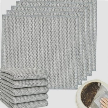 Multipurpose Wire Dishwashing Rags, Reusable Non-Scratch Steel Wool ...