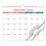 Calendar 2025, Color Calendar 12 Months, Double Coil Spiral Binding ...