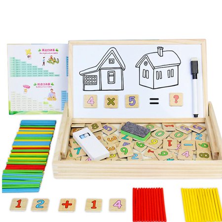 Math Learning Wooden Toy Maths Counting Educational Toy Early Education ...