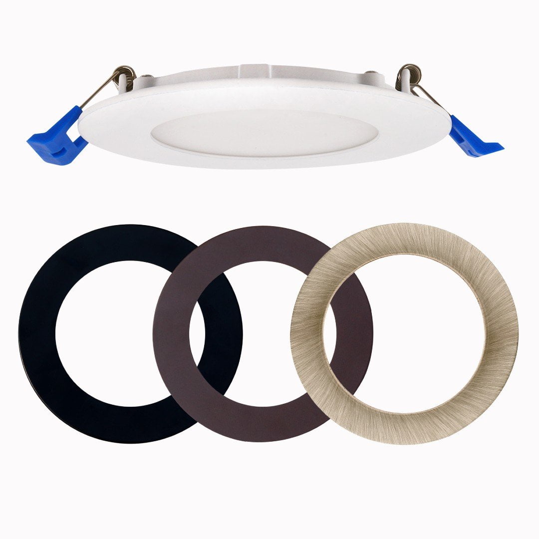 3 Pack 6" Super Slim Square Recessed Downlight - Choose Bronze, Black ...