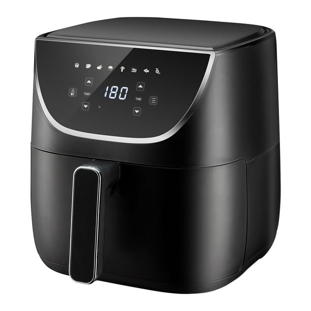 6-Quart Air Fryer, 1700W Digital Control Deep Fryers Oil Free Non-stick ...