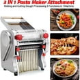 CJC Home-Made Electric Pasta Maker, 750W Stainless Steel Automatic ...
