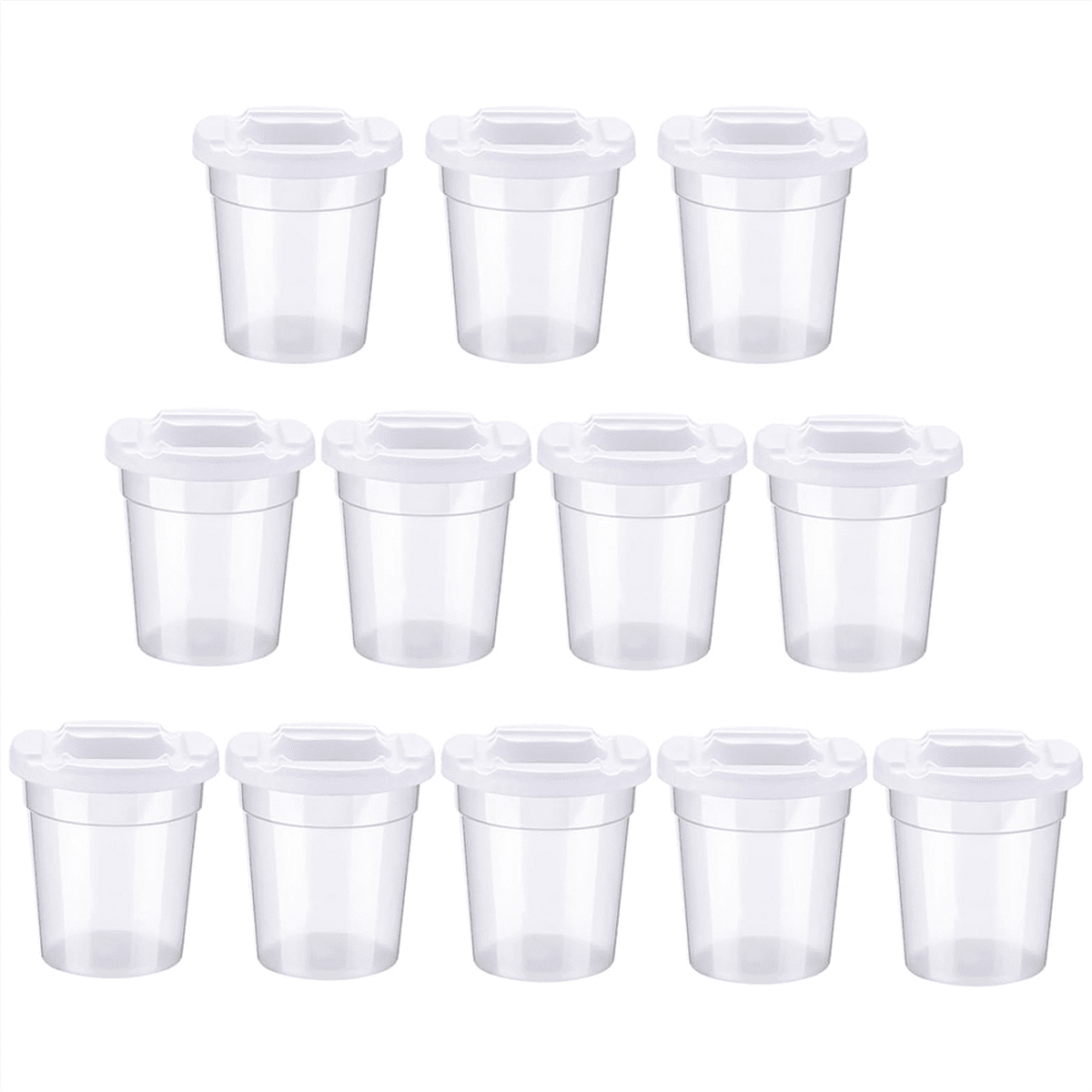 Click here for Unbranded 12 Pack No Spill White Lid Paint Cups Sp... prices