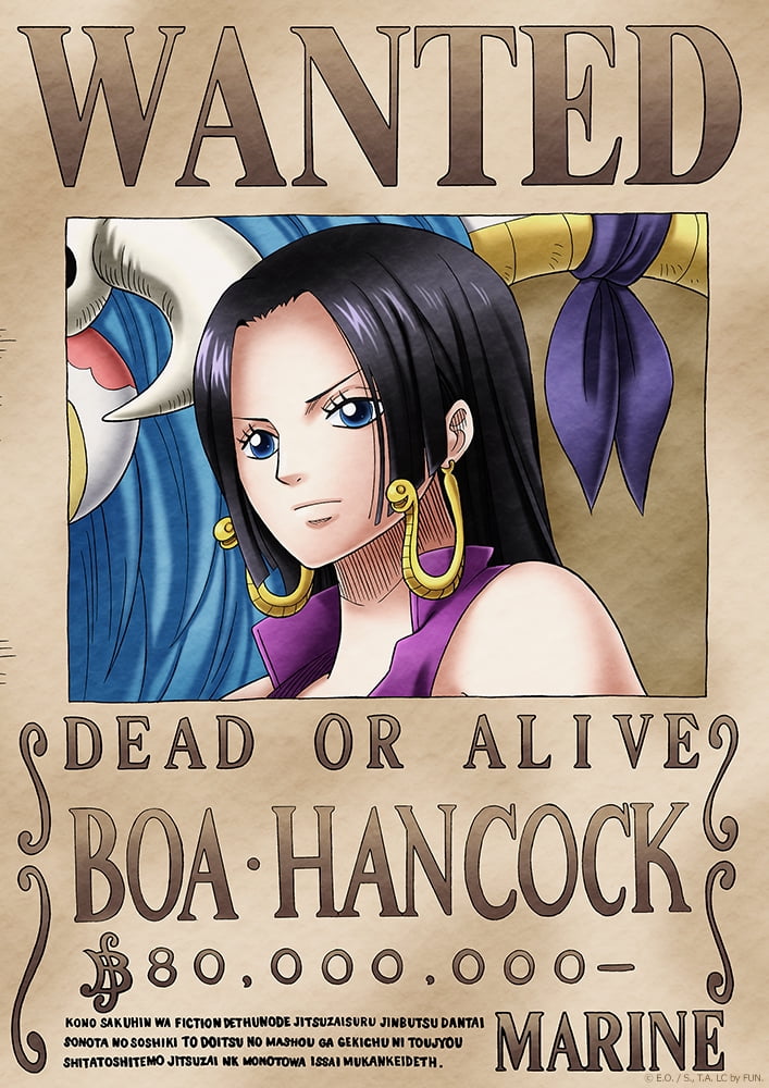 Buy Boa Hancock One Piece Wanted Poster Online Philippines | Ubuy