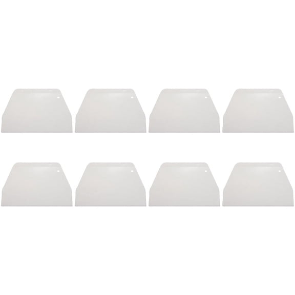 Plastic Bench Scraper for Baking, 2 Piece White Dough Cutter and Dish ...