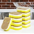 5pc Wood Pulp Sponge Blocks | Reusable Dishwashing & Cleaning Rags for ...