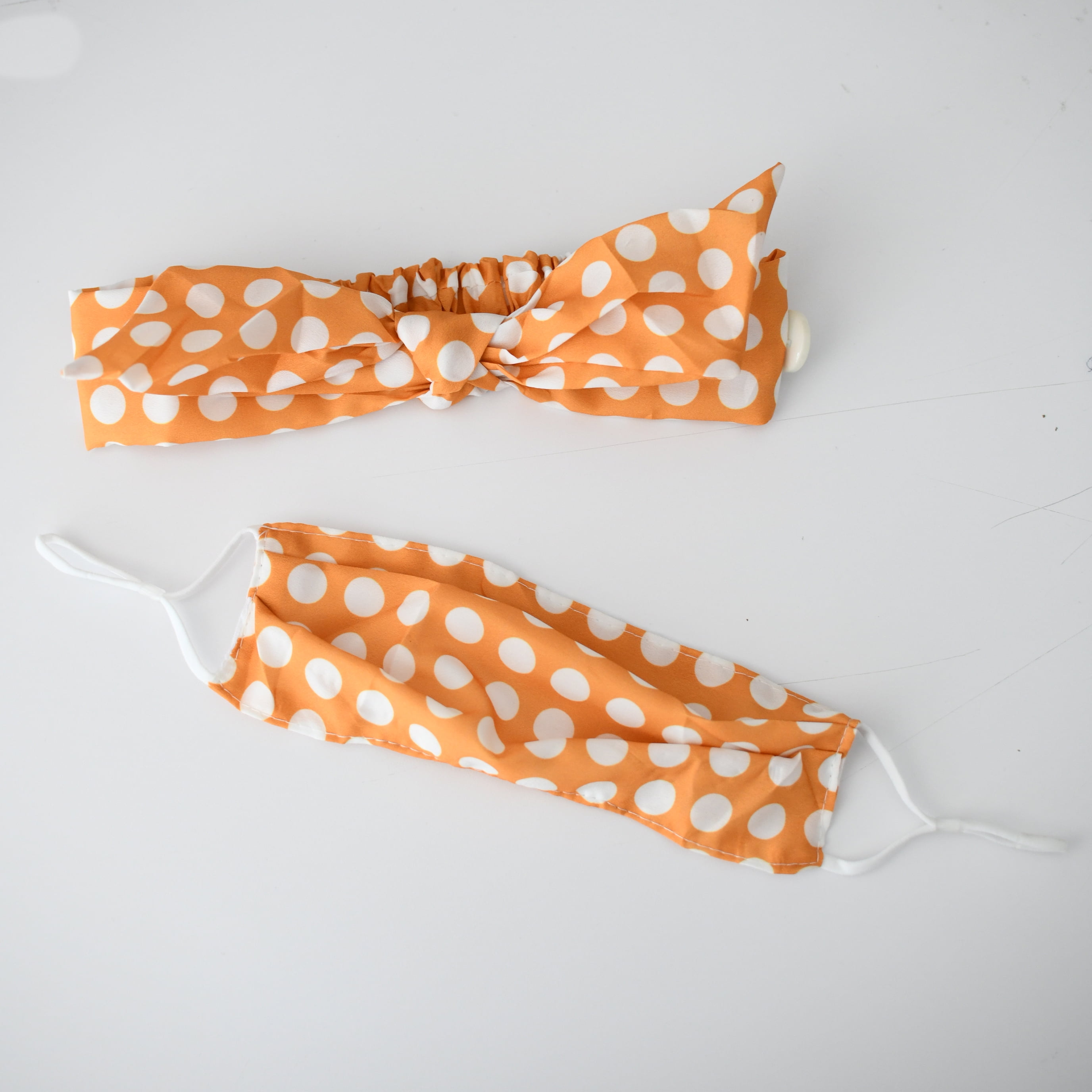 2 in 1 Headband + Mask Reusable Face Covering 2-Layer Womens Hairband ...