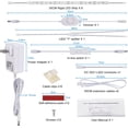 Under Cabinet LED Lighting Kit for Kitchen Cabinets Counter Shelf ...