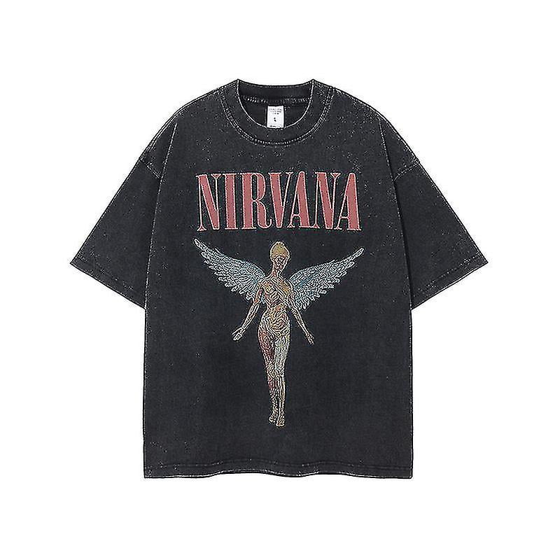 Click here for Neverlosee Nirvana Rock Band Printed Retro Cotton... prices