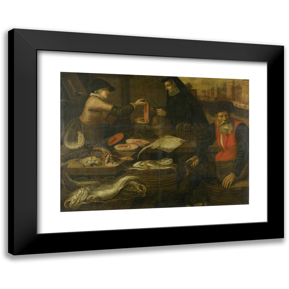 Jacob van Nieulandt 18x14 Black Modern Framed Museum Art Print Titled ...