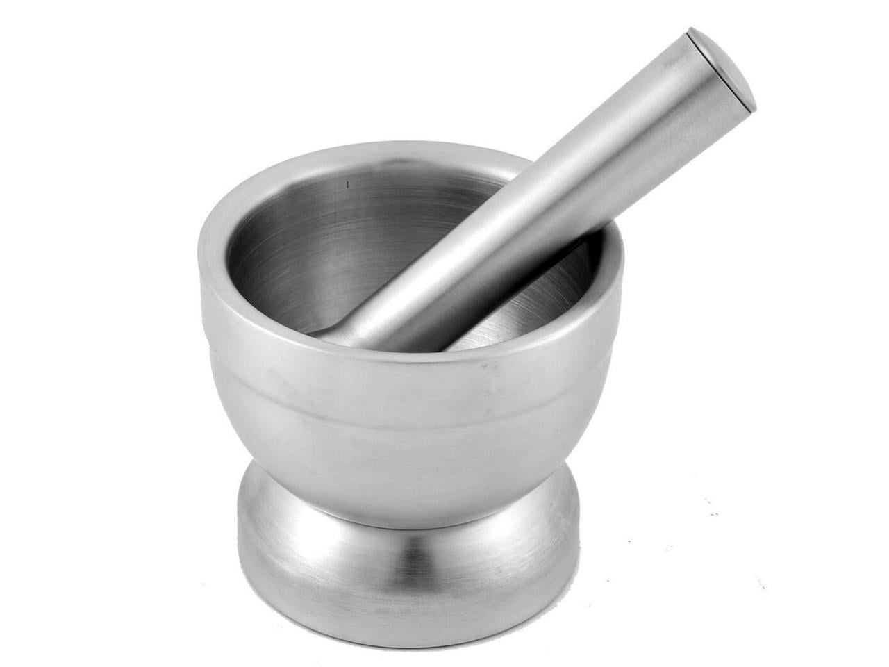 Super thick Double Stainless Steel Garlic Pounder WITH Leak Proof Cover ...