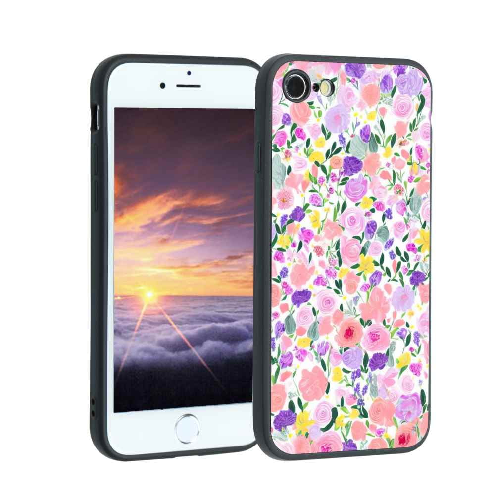 Compatible with iPhone 7 Phone Case, Flowers-161 Case Silicone ...