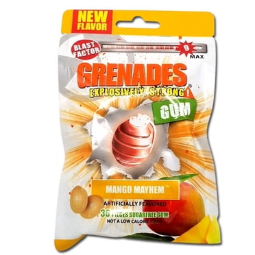Grenades Gum - 30ct Bag (Peppermint Bang) - Walmart.com