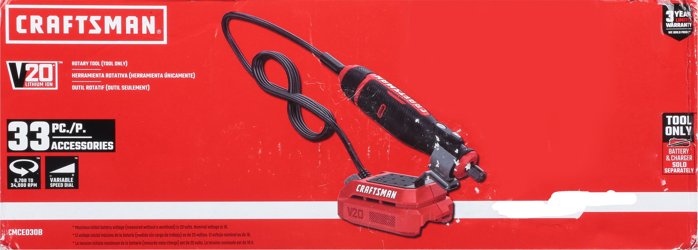Craftsman V20 Cordless Rotary Tool Tool Only - Walmart.com