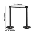 SKYSHALO 6-Pack Stanchion Posts with Fillable Base Crowd Barriers ...