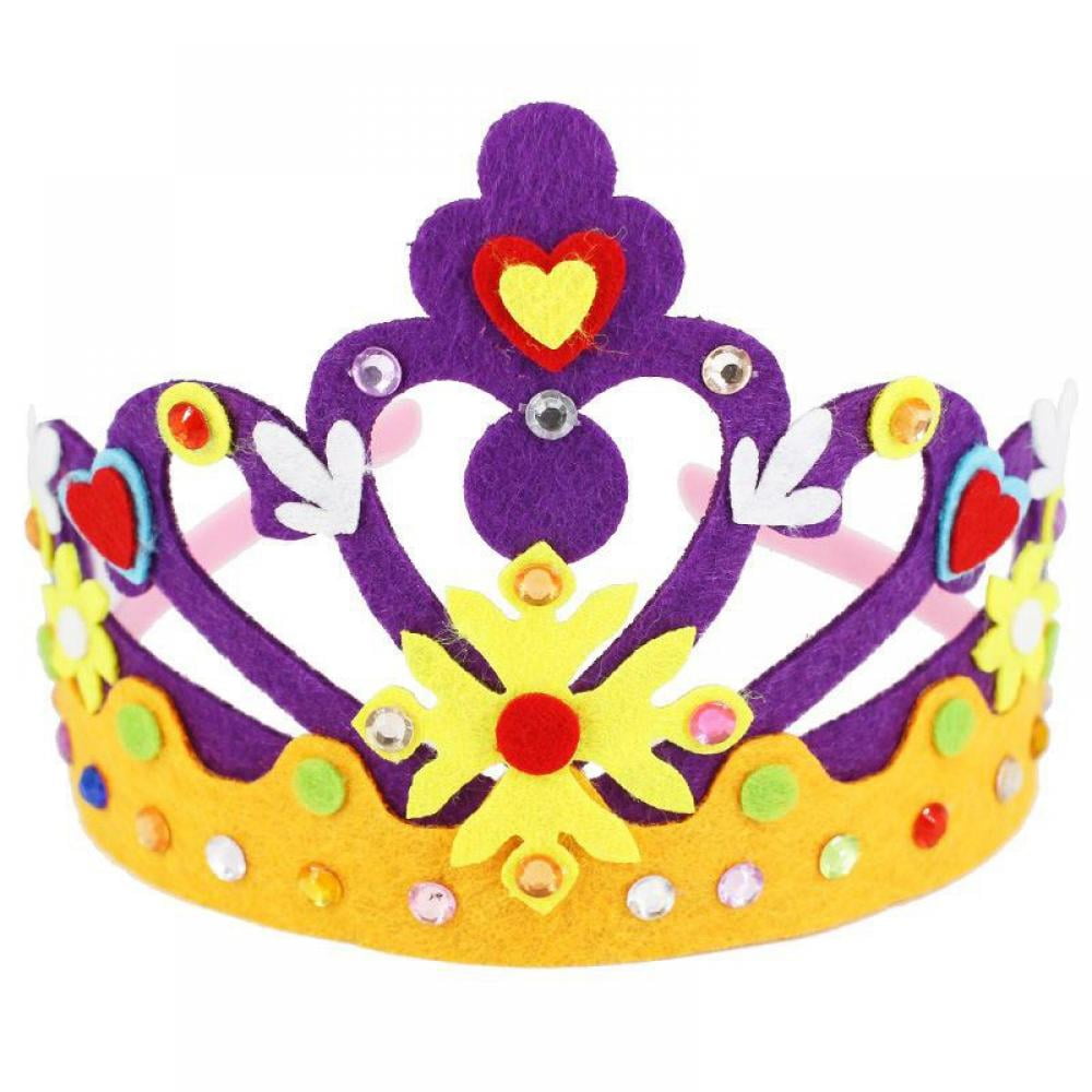 Birthday Hat Crown for Kids, Party Felt Birthday Crown for Boys and ...