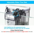 DaToo Aquarium Hang-On Filter Small Fish Tank Waterfall Filtration ...