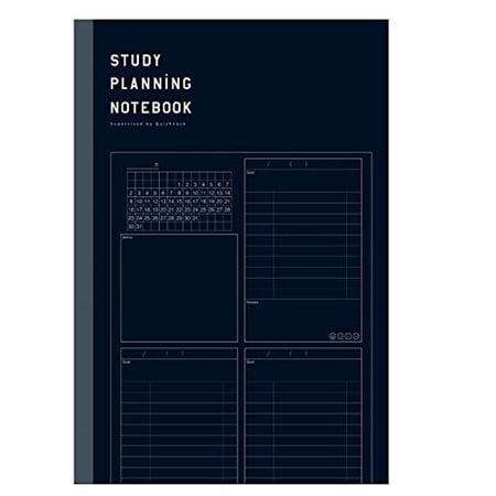 Gakken Staifle Study Stationery Notebook Study Plan Notebook B5 Black ...