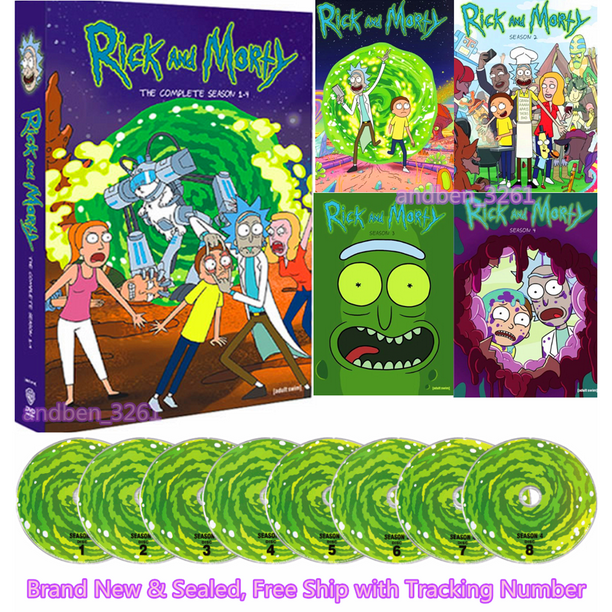 Rick and Morty: The Complete Series DVD Season 1-4 - Walmart.com