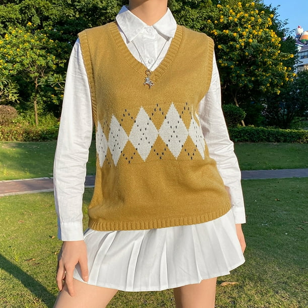 Sweaters For Girls In Clearance Vsontor Women Streetwear Preppy Style