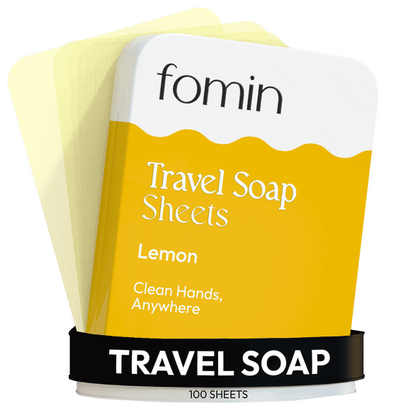 Fomin Antibacterial Paper Soap Sheets, 300 Dissolvable Sheets, Orange ...
