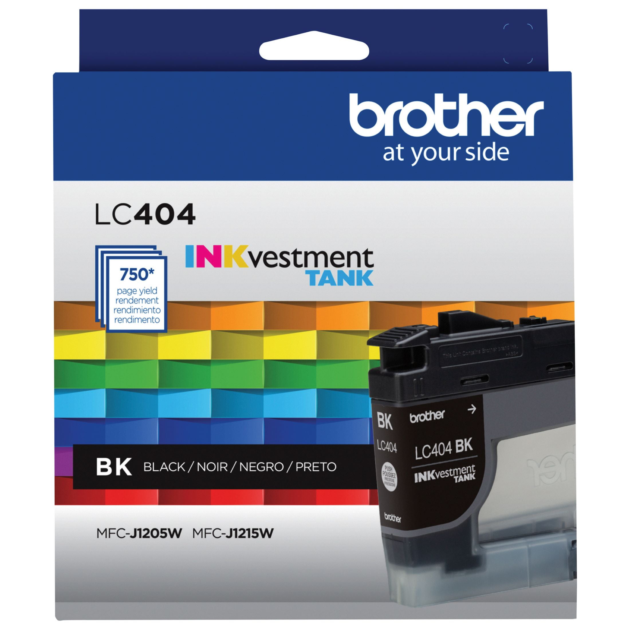 Brother Genuine LC404BK Black INKvestment Tank Printer Ink Cartridge ...