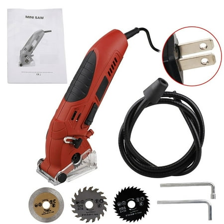 Scie Circulaire Électrique Mini Réglable en Profondeur, Scie à Bois ...