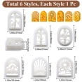 6Pcs 6 Styles Sun Pattern Plastic Clay Pressed Molds Clay Cutters Clay ...