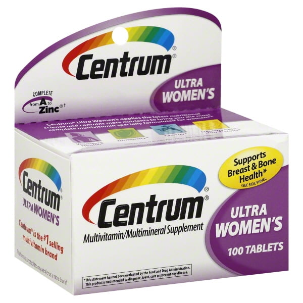Centrum Ultra Women (100 Count) Multivitamin / Multimineral Supplement ...