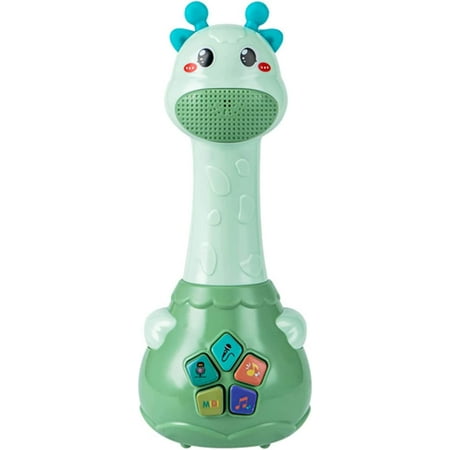 Kids Microphone Cartoon Deer Shaped Luminous Musical Microphone Kids ...