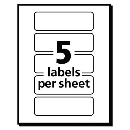 Avery 05436 Print or Write Removable Multi-Use Labels- 1 x 3- White ...