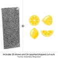 Big Dot of Happiness So Fresh - Lemon - Paper Straw Decor - Citrus ...