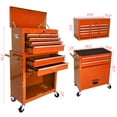 Noble House Heavy-Duty Rolling Tool Chest, 8-Drawer Steel Storage Box ...