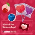 Tiger Pops Very Berry Lollipops- Cherry And Blue Raspberry Flavored ...