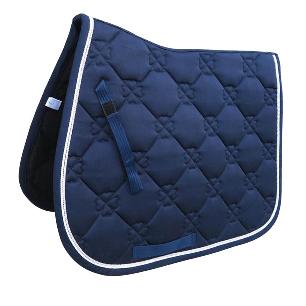 Blue English Saddle Pad