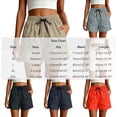 AGKIZG Shorts for Women Summer Casual Fashion Solid Color Ice Silk Thin ...