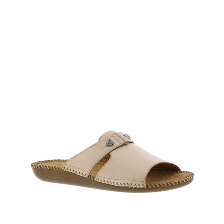 Auditions Womens Sparkle Leather Open Toe Casual Slide Sandals - Walmart.ca