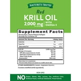 Nature's Truth 100% Pure Red Krill Oil 1000 mg with EPA, 60 Softgel ...