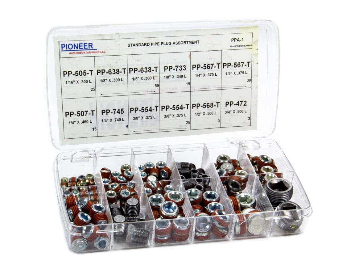 Pioneer Ppa 1 Standard Pipe Plug Assortment Kit - Walmart.com