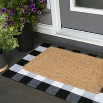B&B Buffalo Plaid Runner Rug, Washable, Black and White Checkered Rug ...