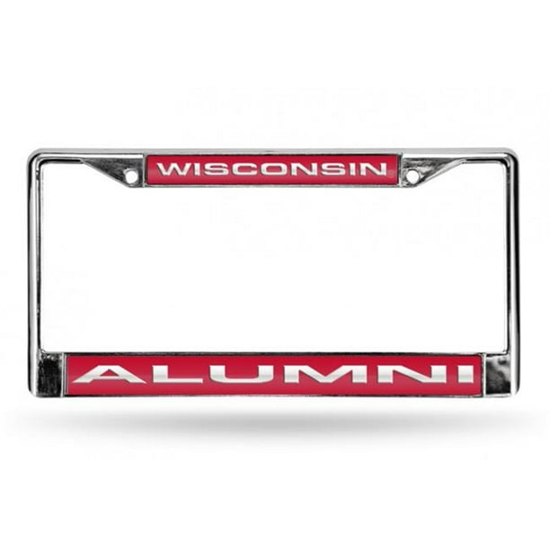 212 Main FCL450112 Wisconsin Badgers Aluminium Laser Chrome License ...