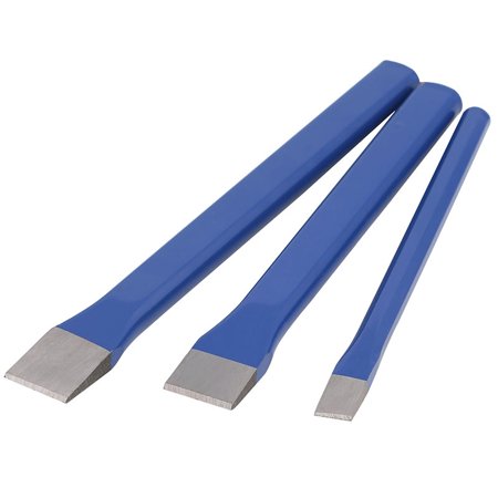 TILIYHELLO Set of 3 Cold Chisel Flat Chisels for Mechanics and Masons ...