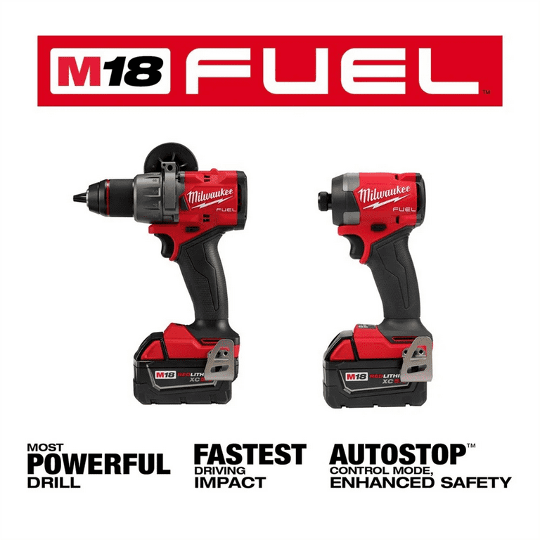 Milwaukee M18 FUEL Cordless 2 Tool Combo Kit with POWER Hammer Drill Driver Walmart