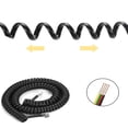 5 Pack Phone Cord Landline8Ft Uncoiled / 1.4Ft Coiled Landline Phone ...