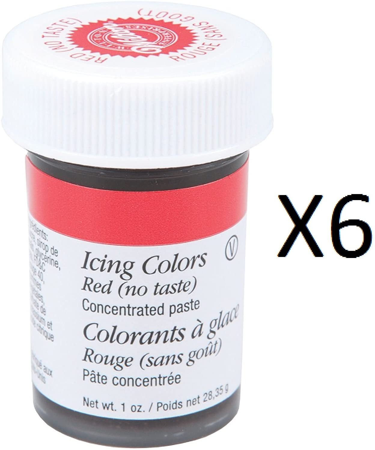 Wilton Icing Colors 1 Ounce Red (no Taste) W610-998 (6-Pack) - Walmart.com