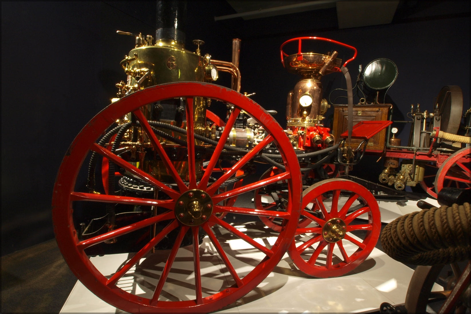 24"x36" Gallery Poster, 1875 Thirion Modele No.2 Horse drawn Fire ...