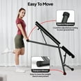 Pooboo Sturdy Foldable Weight Bench Adjustable Incline Strength ...