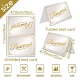20 Elegant Double-Sided Reserved Seating Cards | Glossy Table Number ...
